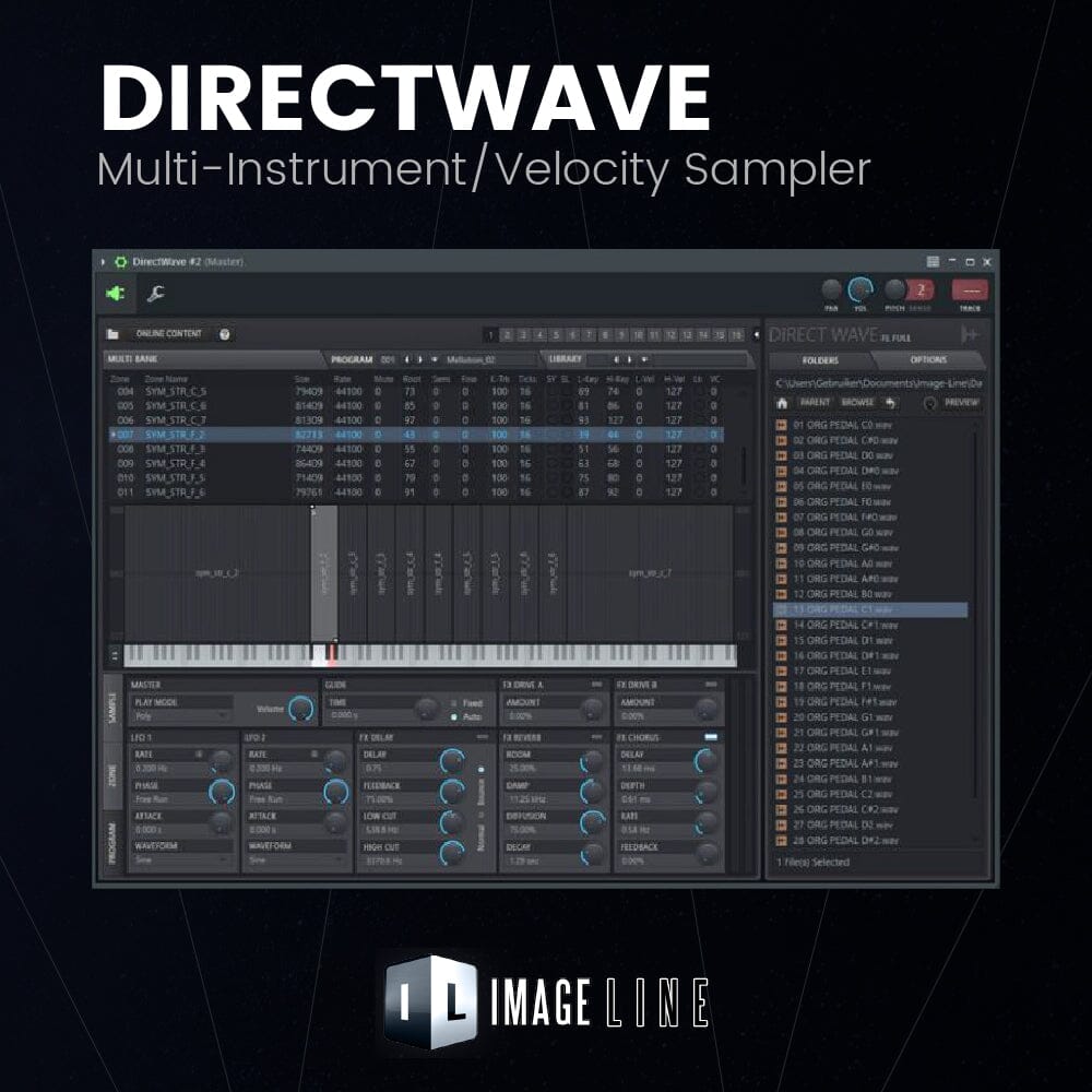 Image Line DirectWave - Multi-Instrument/Velocity Sampler – Samplesound