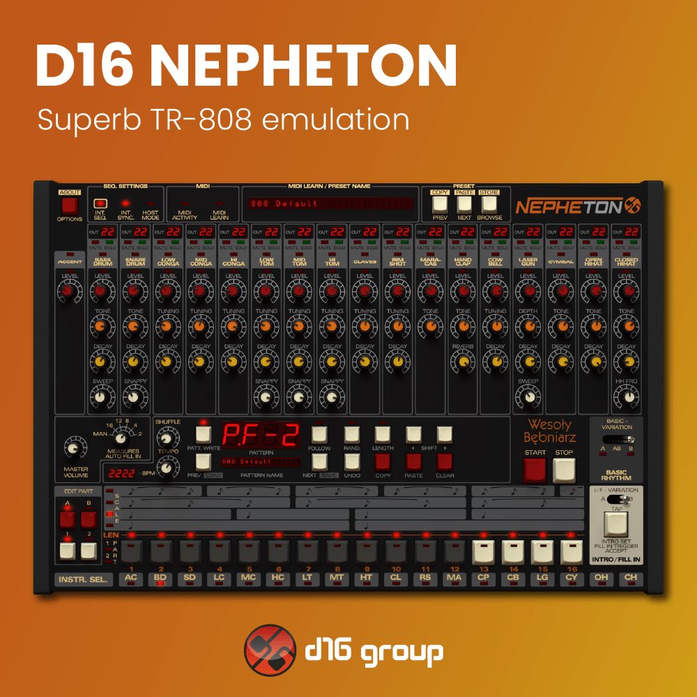 D16 Nepheton - Superb TR-808 emulation | Samplesound